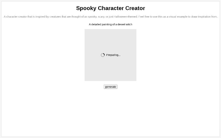 Spooky Character Creator ― Perchance Generator