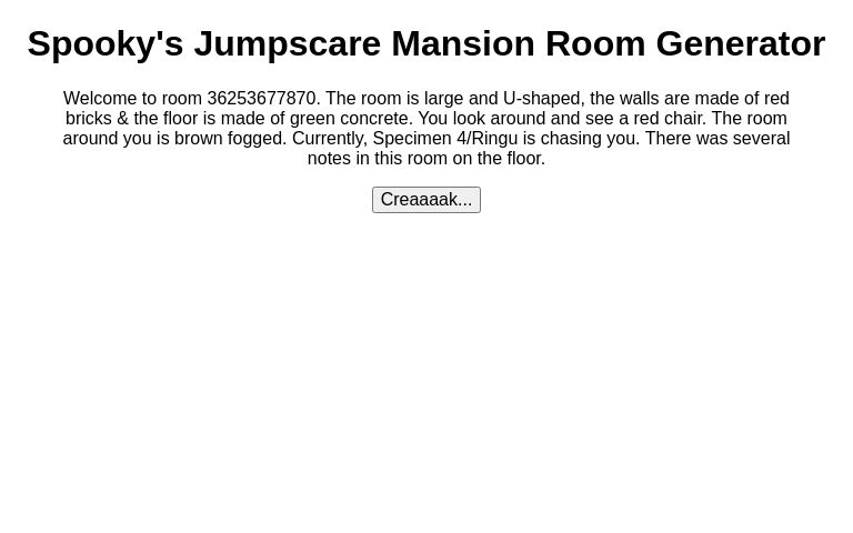Spooky's Jumpscare Mansion Room Generator