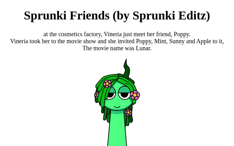 Sprunki Friends (by Sprunki Editz) ― Perchance Generator
