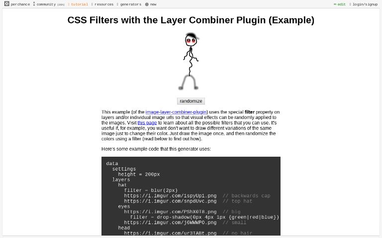 CSS Filters with the Layer Combiner Plugin (Example)