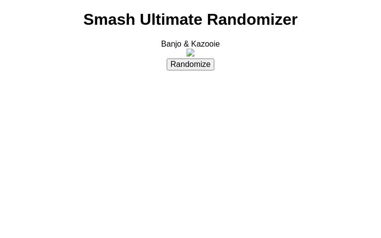 Smash Ultimate Randomizer ― Perchance Generator