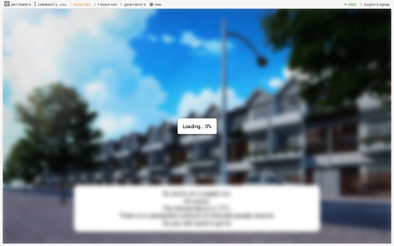 Visual Novel Template ― Perchance Generator