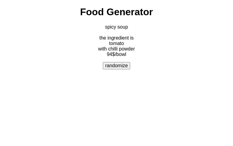 Food Generator