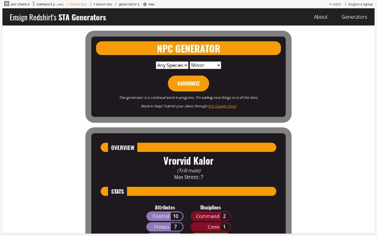 NPC Generator