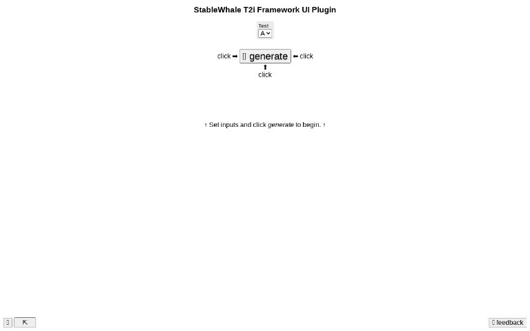 StableWhale T2i Framework UI Plugin