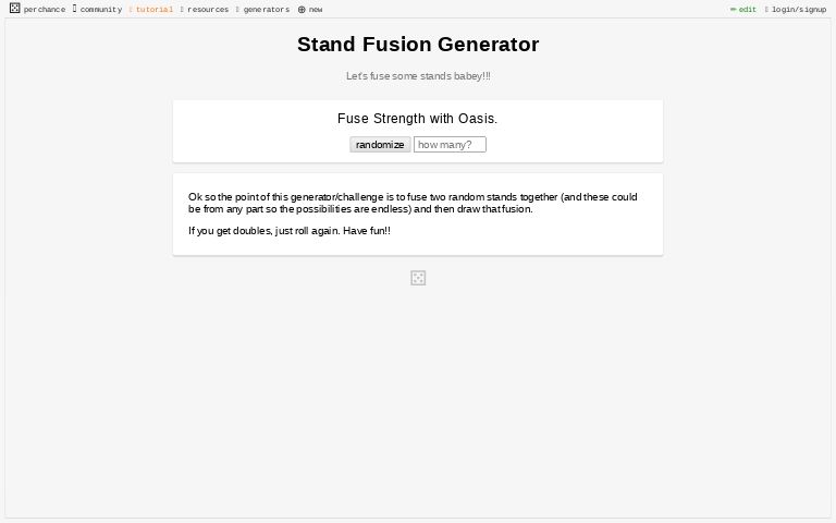 Stand Fusion Generator