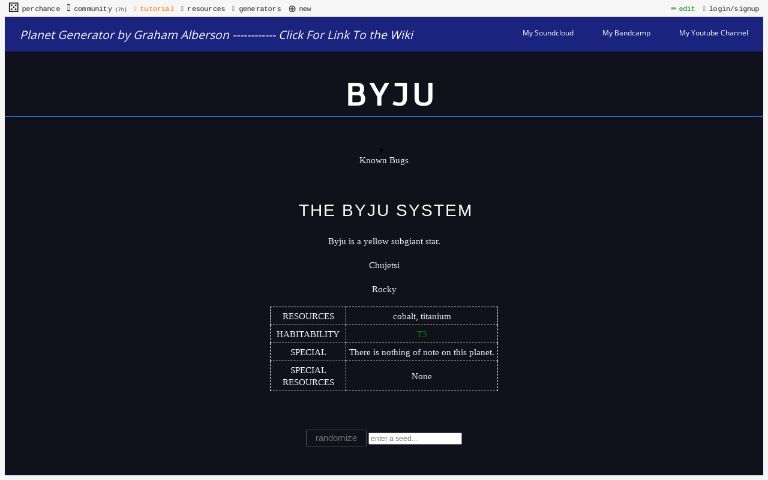 Star System Generator