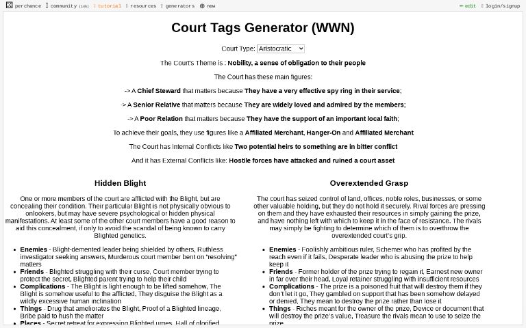 Court Tags Generator (WWN)