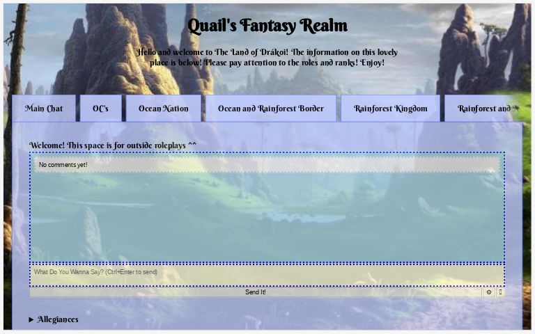 Quail's Fantasy Realm ― Perchance Generator