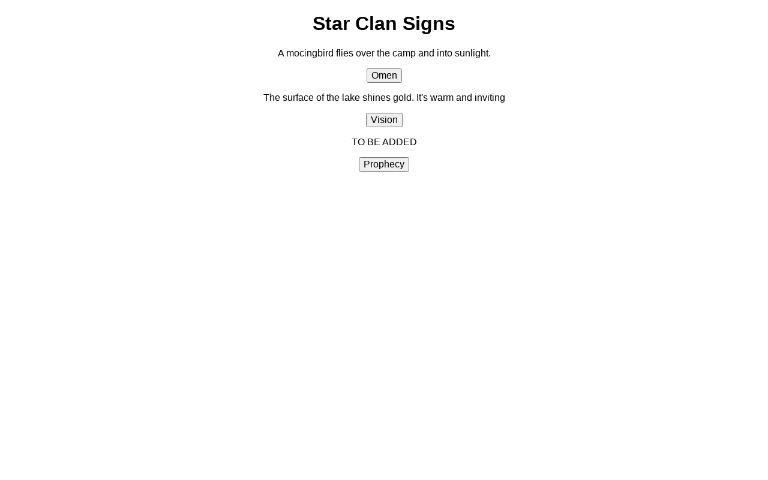 Star Clan Signs ― Perchance Generator
