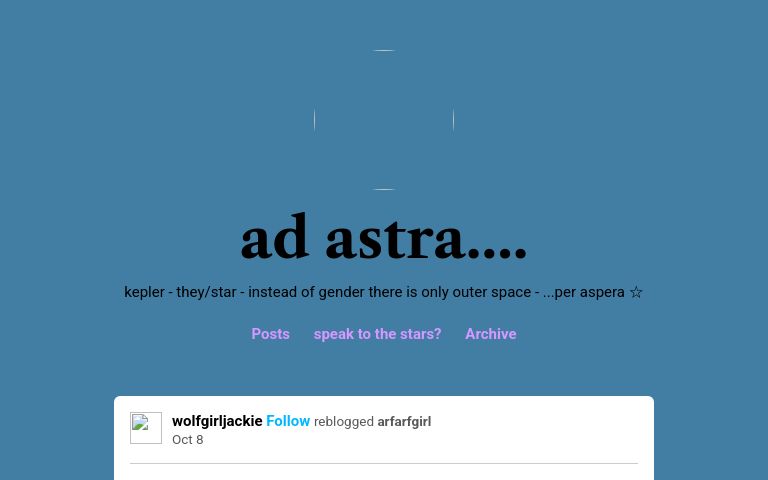 ad astra.... ― Perchance Generator