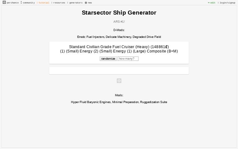 Starsector Ship Generator