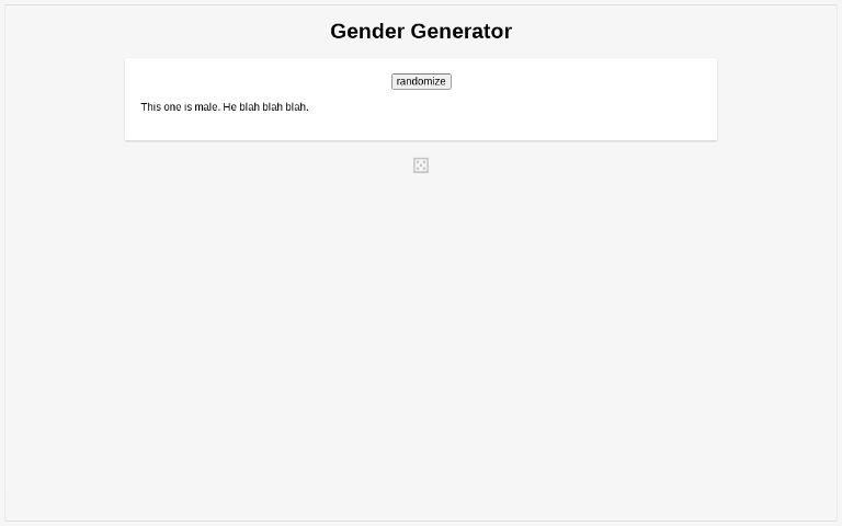 Gender Generator