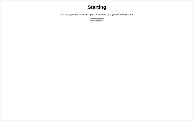 Starting ― Perchance Generator
