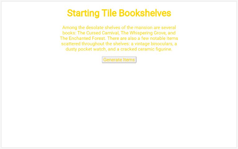 Starting Tile Bookshelves ― Perchance Generator