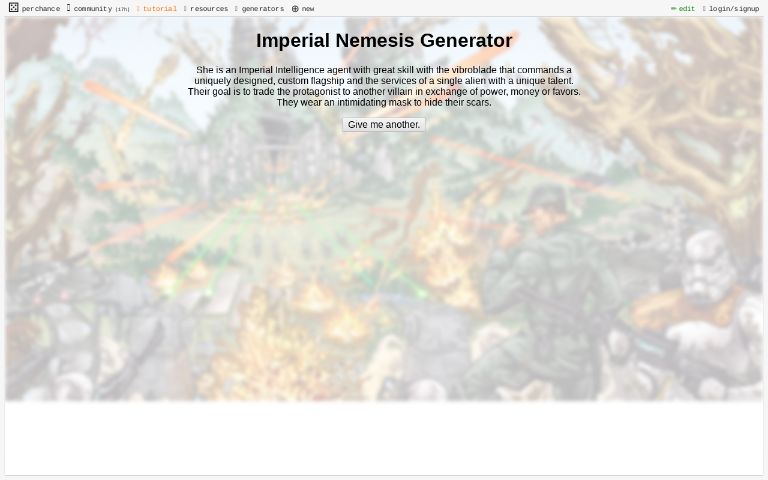 Imperial Nemesis Generator