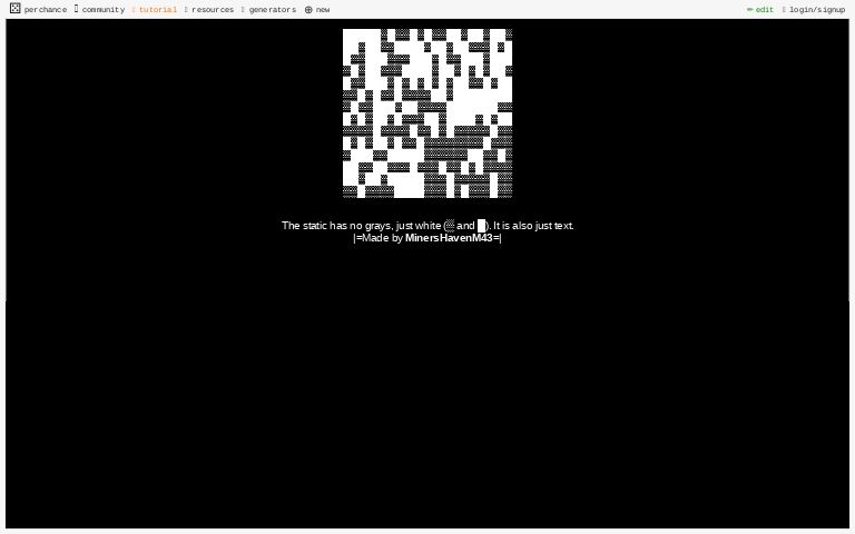 static ― Perchance Generator