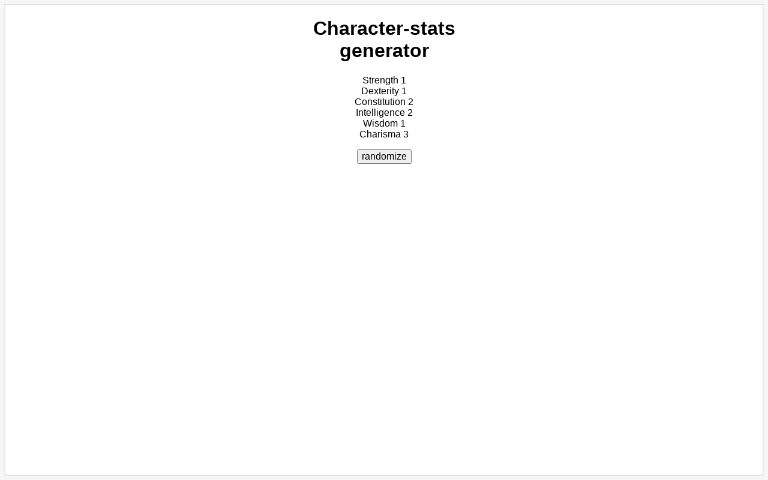 Character-statsgenerator