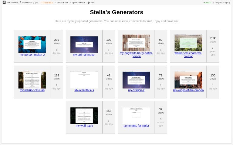 Stella's Generators
