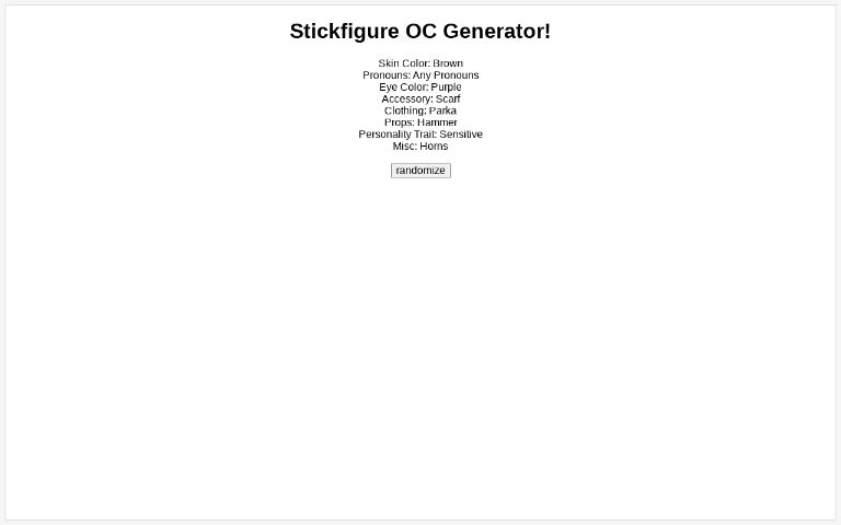 Stickfigure OC Generator!