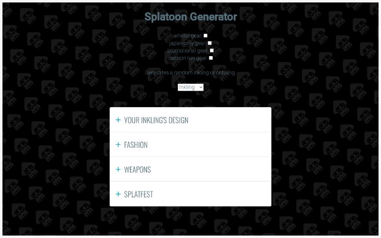 Splatoon Generator
