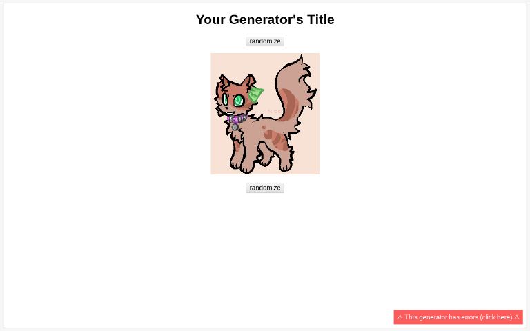 Minimal ― Perchance Generator