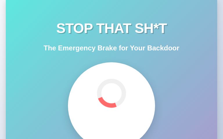 STOP THAT SH*T ― Perchance Generator