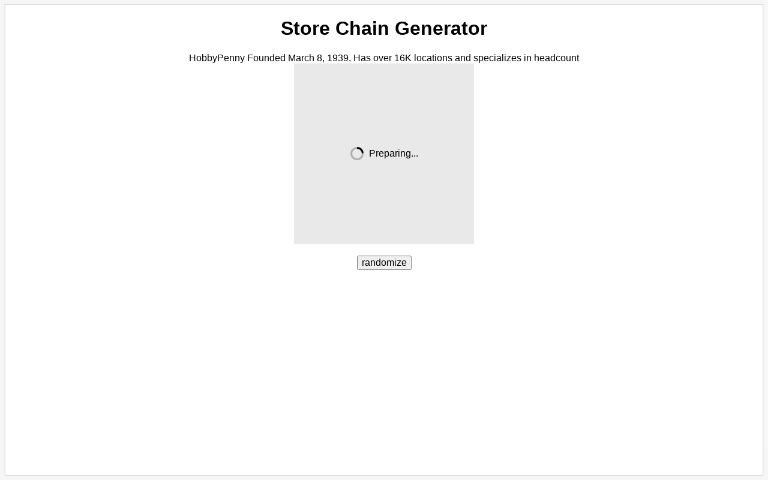 Store Chain Generator