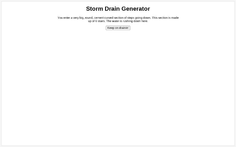 Storm Drain Generator