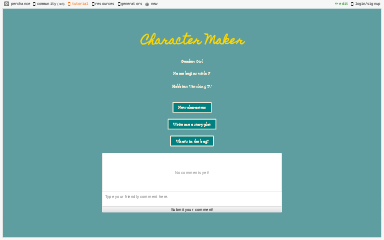 Character Maker ― Perchance Generator
