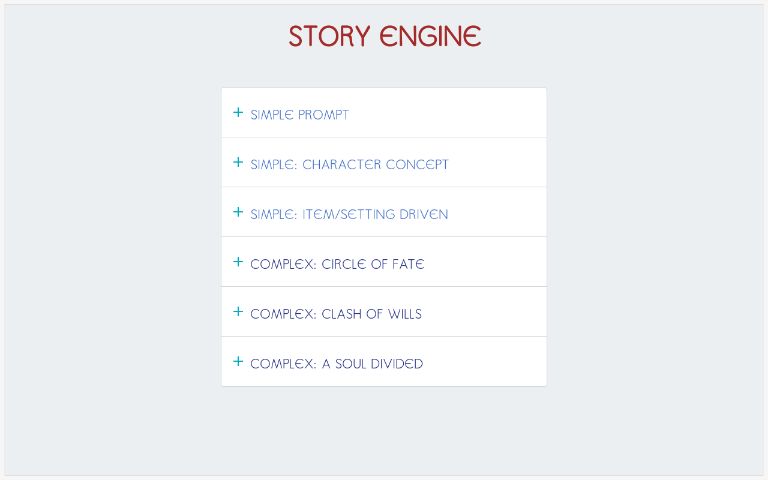 STORY ENGINE ― Perchance Generator