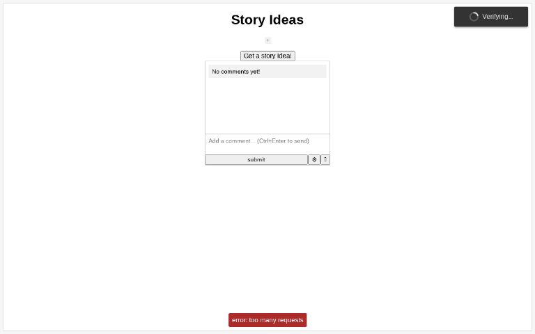 Story Ideas ― Perchance Generator