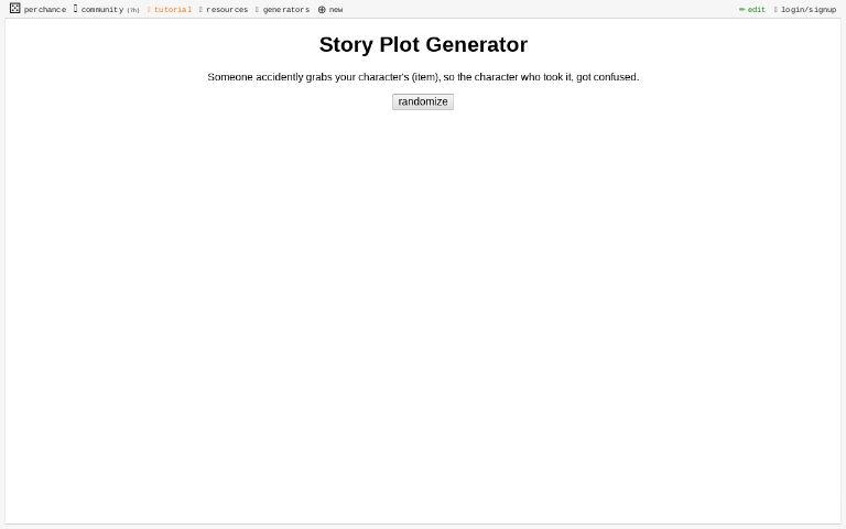 Story Plot Generator