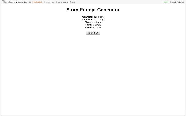 Story Prompt Generator