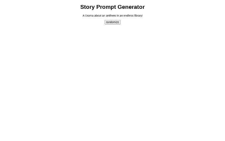 Story Prompt Generator