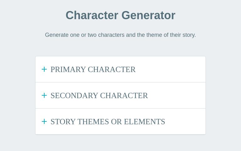 Character Generator