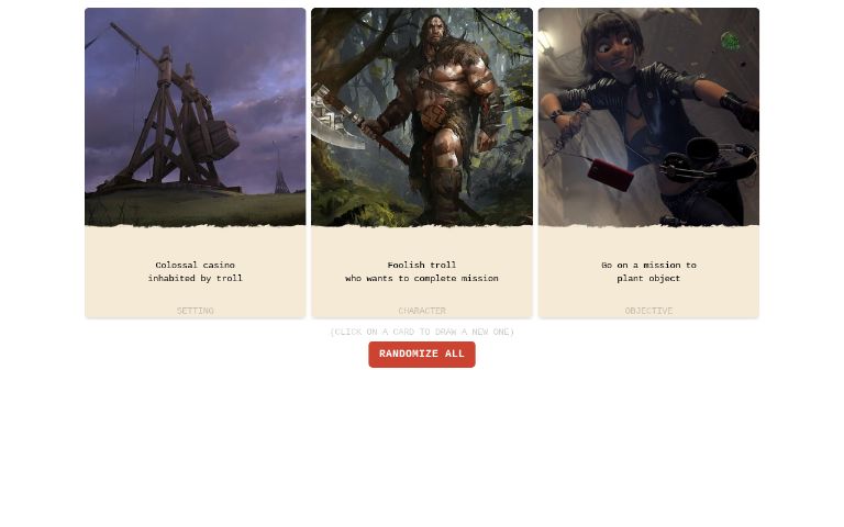 Storydeck ― Perchance Generator