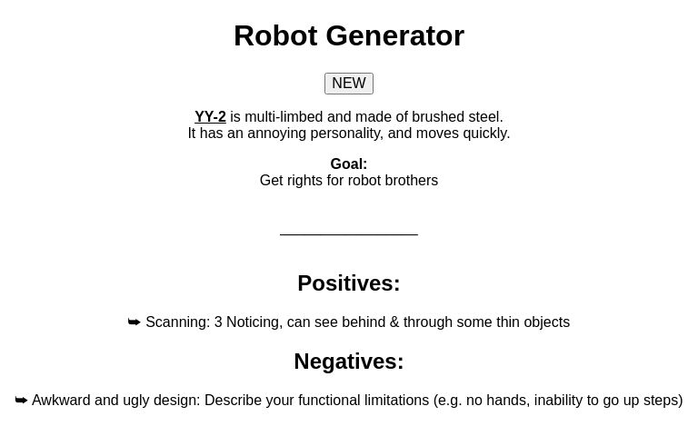Robot Generator