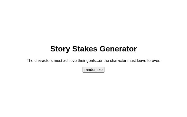 Story Stakes Generator