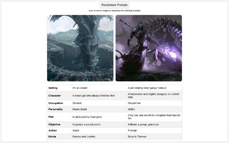 Even more prompts ― Perchance Generator