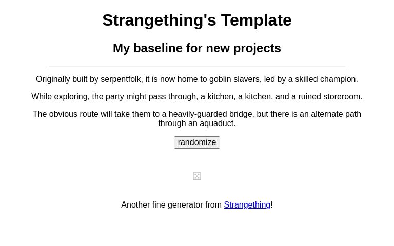 Strangething's Template ― Perchance Generator