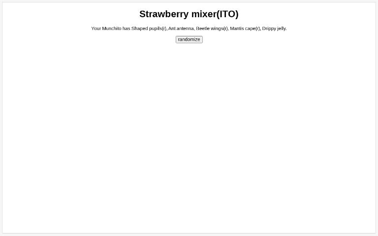 Strawberry mixer(ITO) ― Perchance Generator