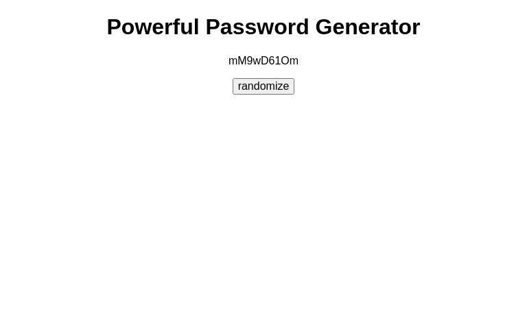 Powerful Password Generator