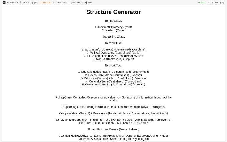 Structure Generator