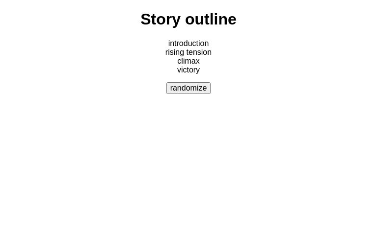 Story outline ― Perchance Generator