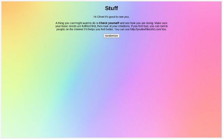 Stuff ― Perchance Generator