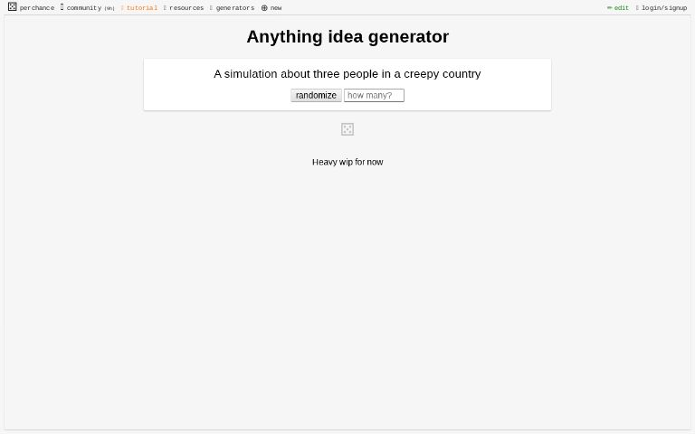 Anything idea generator
