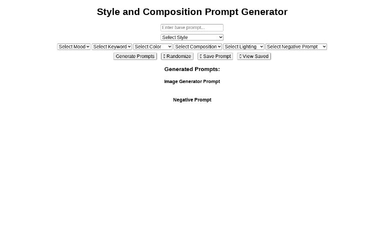 Style and Composition Prompt Generator