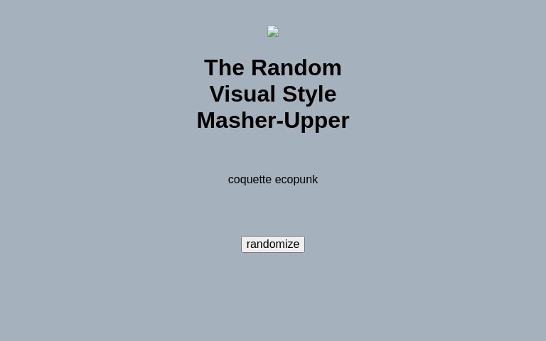 The Random Visual Style Masher-Upper ― Perchance Generator