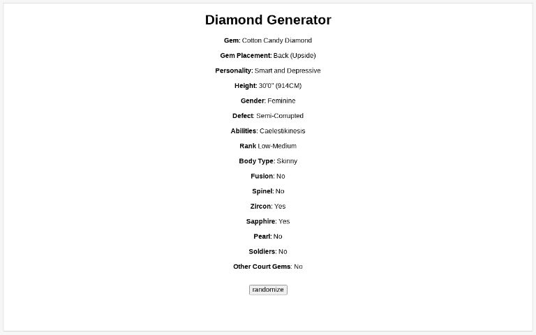 Diamond Generator